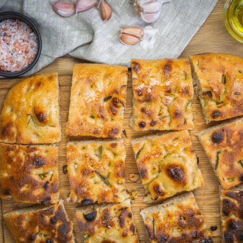 Focaccia Bread with 100% Freshly Milled Wheat - Grains and Grit