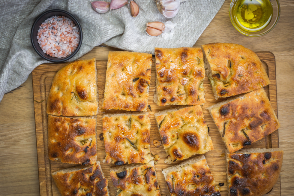 Focaccia Bread with 100% Freshly Milled Wheat - Grains and Grit